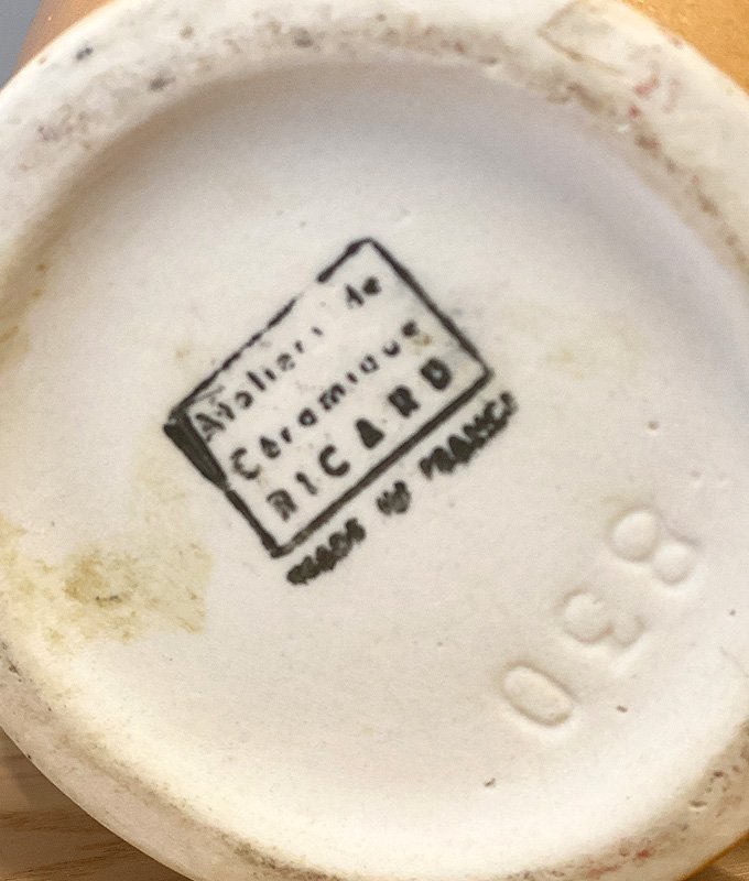 Vintage French Stone Ricard Anisette Pitcher | Blue Box Vintage