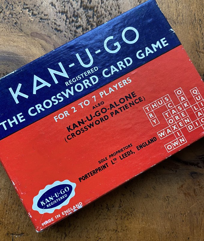 1960 Kan-U-Go Card Game | Blue Box Vintage