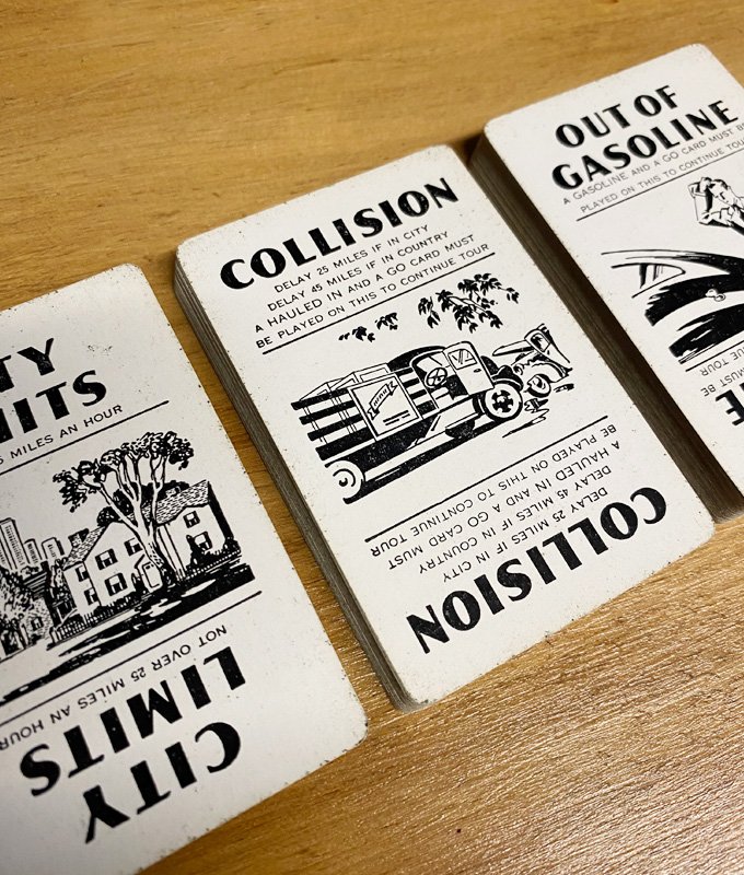 Vintage Touring Card Game by Parker Brothers | Blue Box Vintage