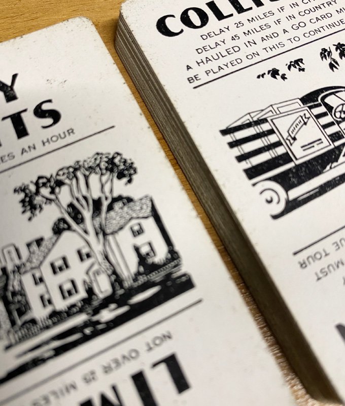 Vintage Touring Card Game by Parker Brothers | Blue Box Vintage